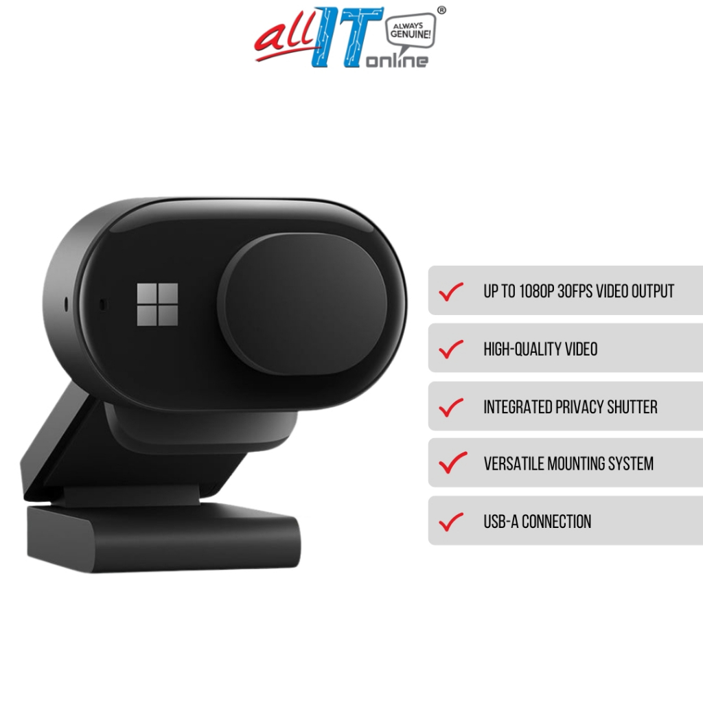Microsoft 1080p 30fps Modern Webcam (8L3-00009) | Shopee Malaysia