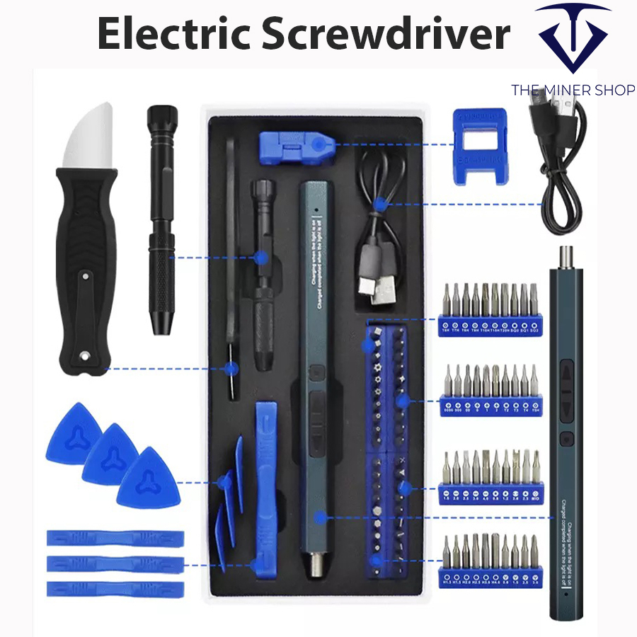 50 in 1 Electric Screwdriver Portable Screwdriver Set Support Type-C ...