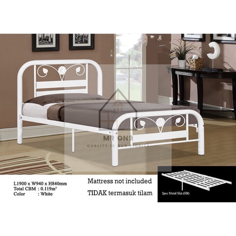 Katil Besi / Katil Bujang / Single Bed Frame / Metal Bed/ Furniture ...