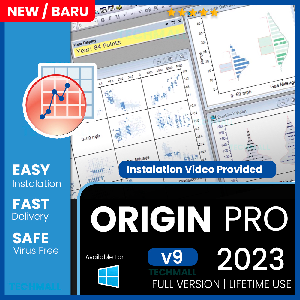 OriginLab OriginPro (2023) v9.9 Lifetime For Windows | Shopee Malaysia