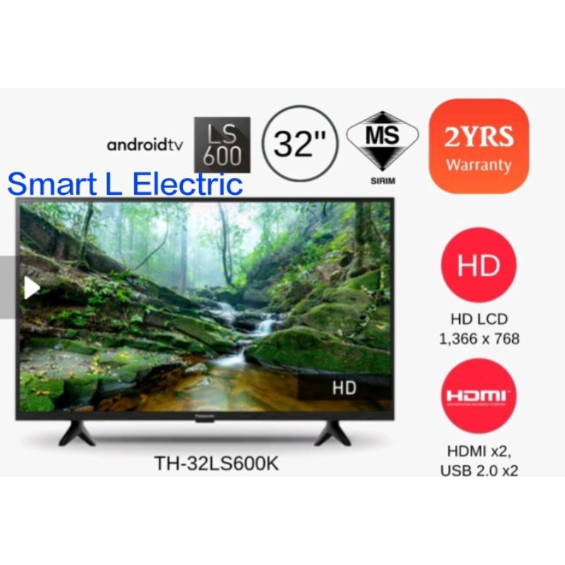 (Offer!!!) Panasonic LS600 32" LED HD Android TV - WiFi (2023) | TH-32LS600K PLED | Shopee Malaysia