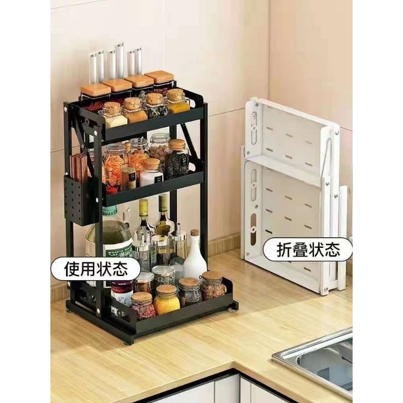 🔥 HOT ITEM READYSTOCK 🔥 KITCHEN RACK 3 TIER SOLID METAL / RAK DAPUR ...