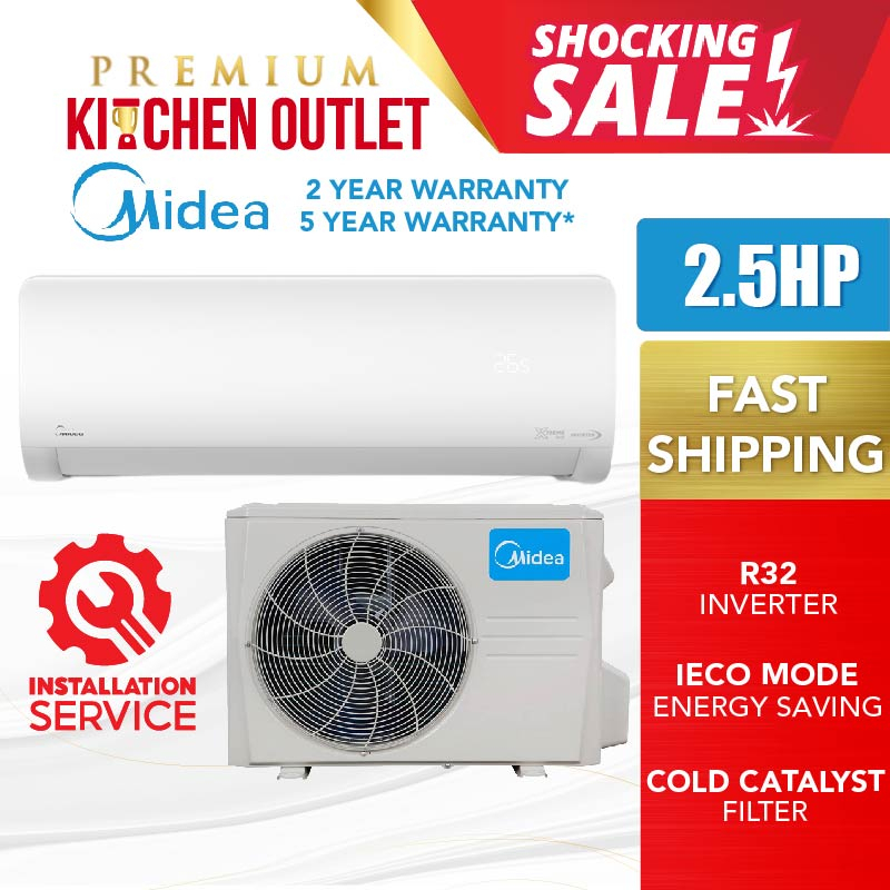 Midea ( MSXS-10CRDN8 / MSXS-13CRDN8 / MSXS-19CRDN8 / MSXS-25CRDN8 ) Xtreme Save R32 Inverter Air ...