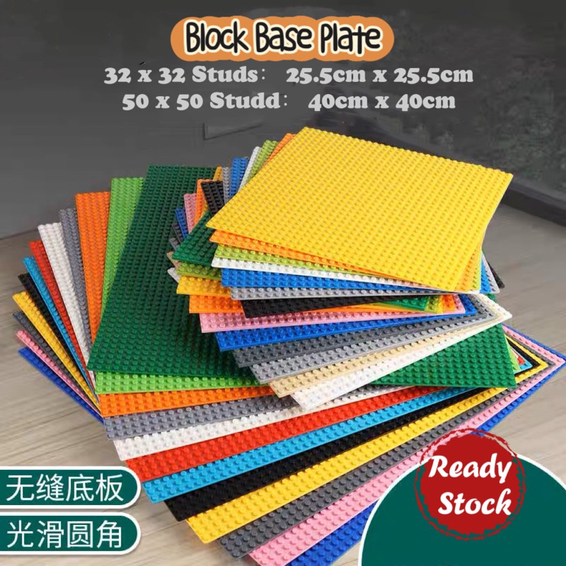 Ready Stock 32x32 / 50x50 Dots Block Base Plates Building Block DIY ...