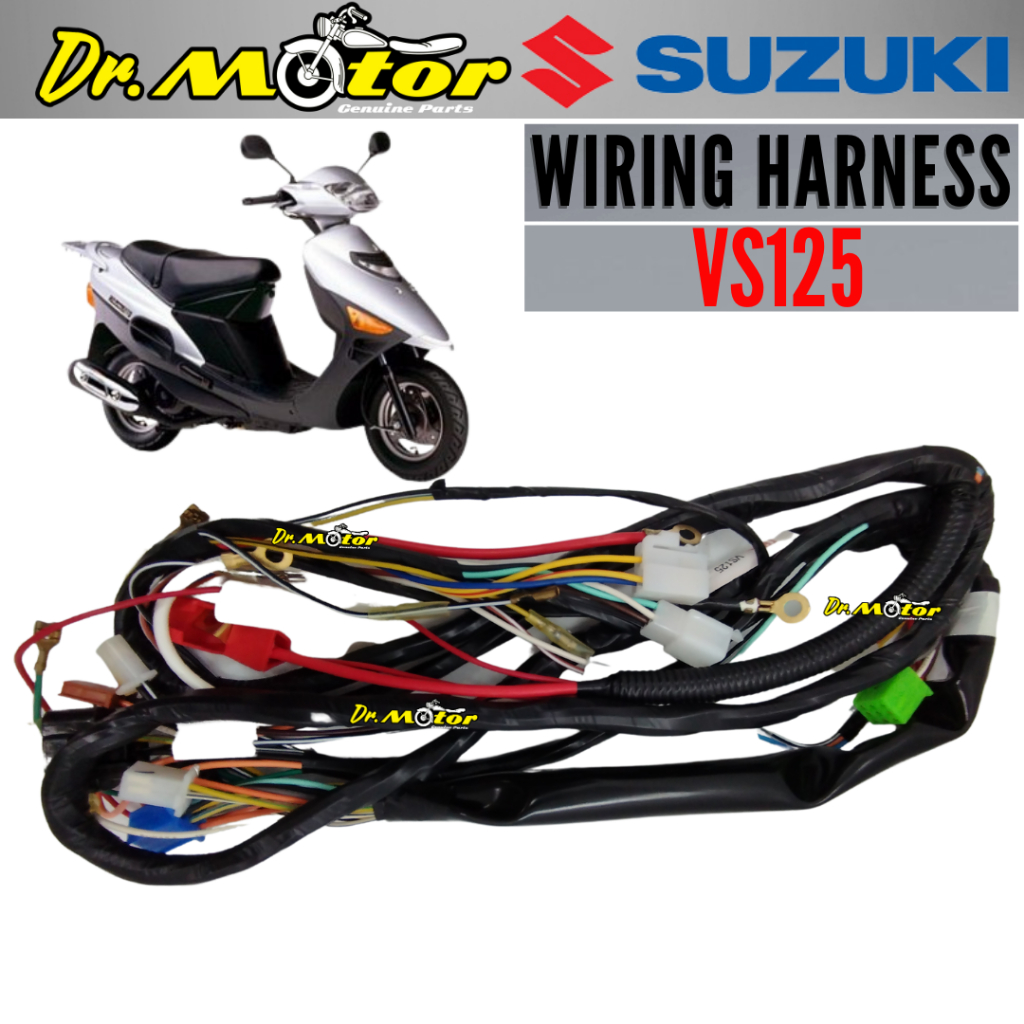 SUZUKI VS125 SCOOTER VS 125 WIRING HARNESS BODY WIRE WAYERING WAYER ...