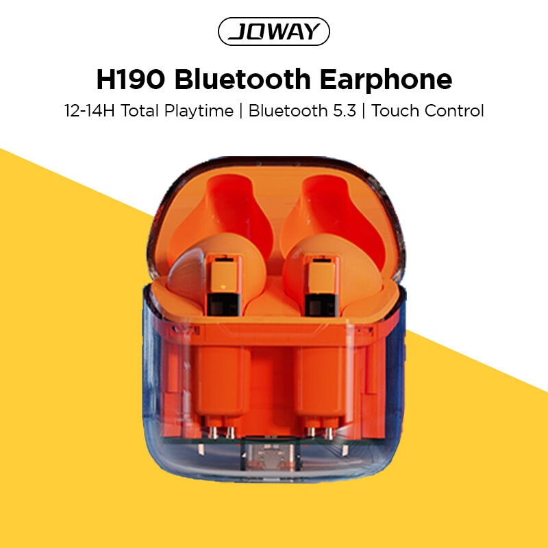 JOWAY Stylish Bluetooth Earphone H190 | Bluetooth 5.3 | 12-14 hours playtime | Touch Control | 3 ...
