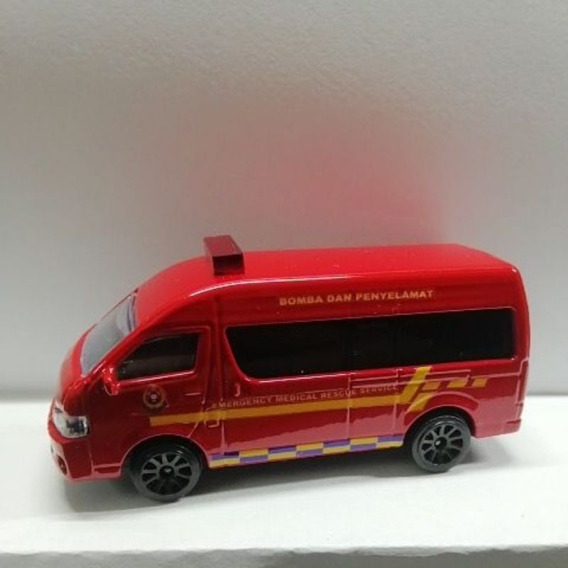 AMBULAN, JENAZAH, EMRS, BOMBA, POLIS BERGERAK 1/64 DECAL CUSTOM VAN ...