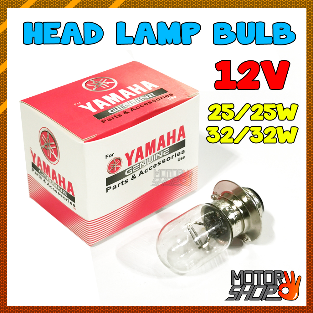 BULB MENTOL FRONT HEAD LAMP LAMPU DEPAN 12V 32/32W 25/25W YAMAHA SRL110/LAGENDA/Y110/Y125Z/LC135 ...
