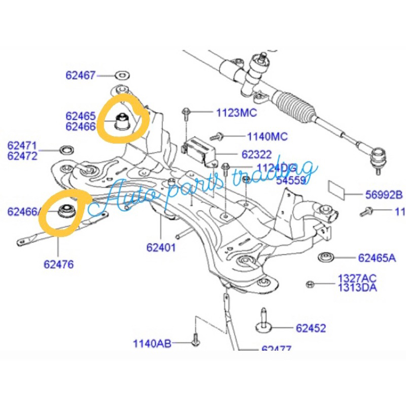 HYUNDAI GETZ FRONT CROSSMEMBER BUSH ORIGINAL | Shopee Malaysia