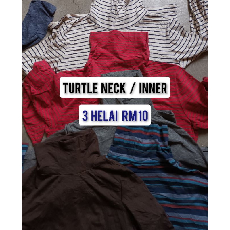 3 HELAI RM 10 turtle neck/inner women GRADE A & B BUNDLE | Shopee Malaysia