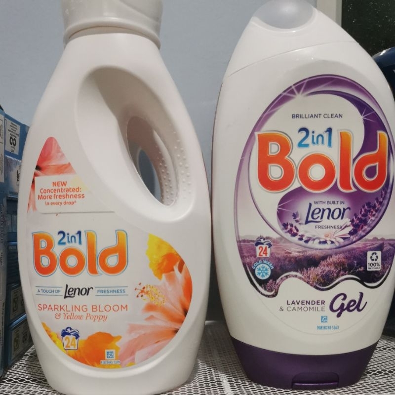 LENOR BOLD 2 IN 1 CONCENTRATED LAUNDRY WITH LENOR SOFTENER LIQUID 840ML ...