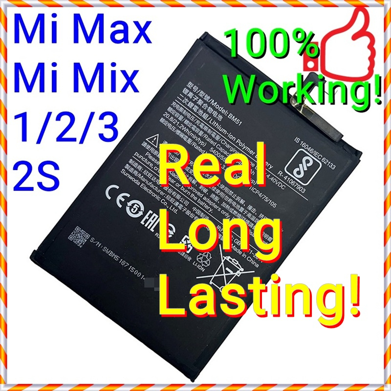 (Support Fast Charge) NEW ORI Long Lasting Stable Battery for XIAOMI Mi ...