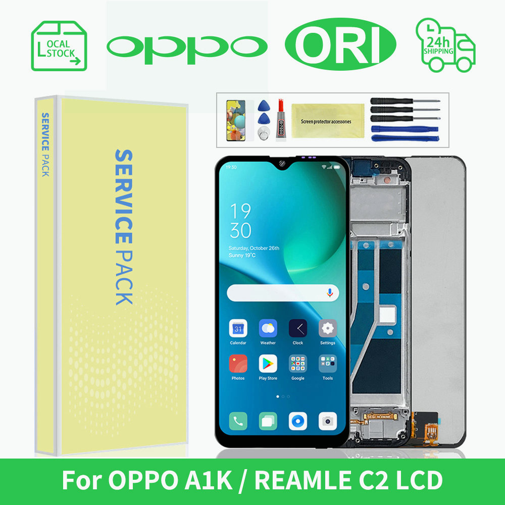 LCD For OPPO A1K CPH1923 / REALME C2 RMX1941 LCD TOUCH SCREEN DISPLAY ...