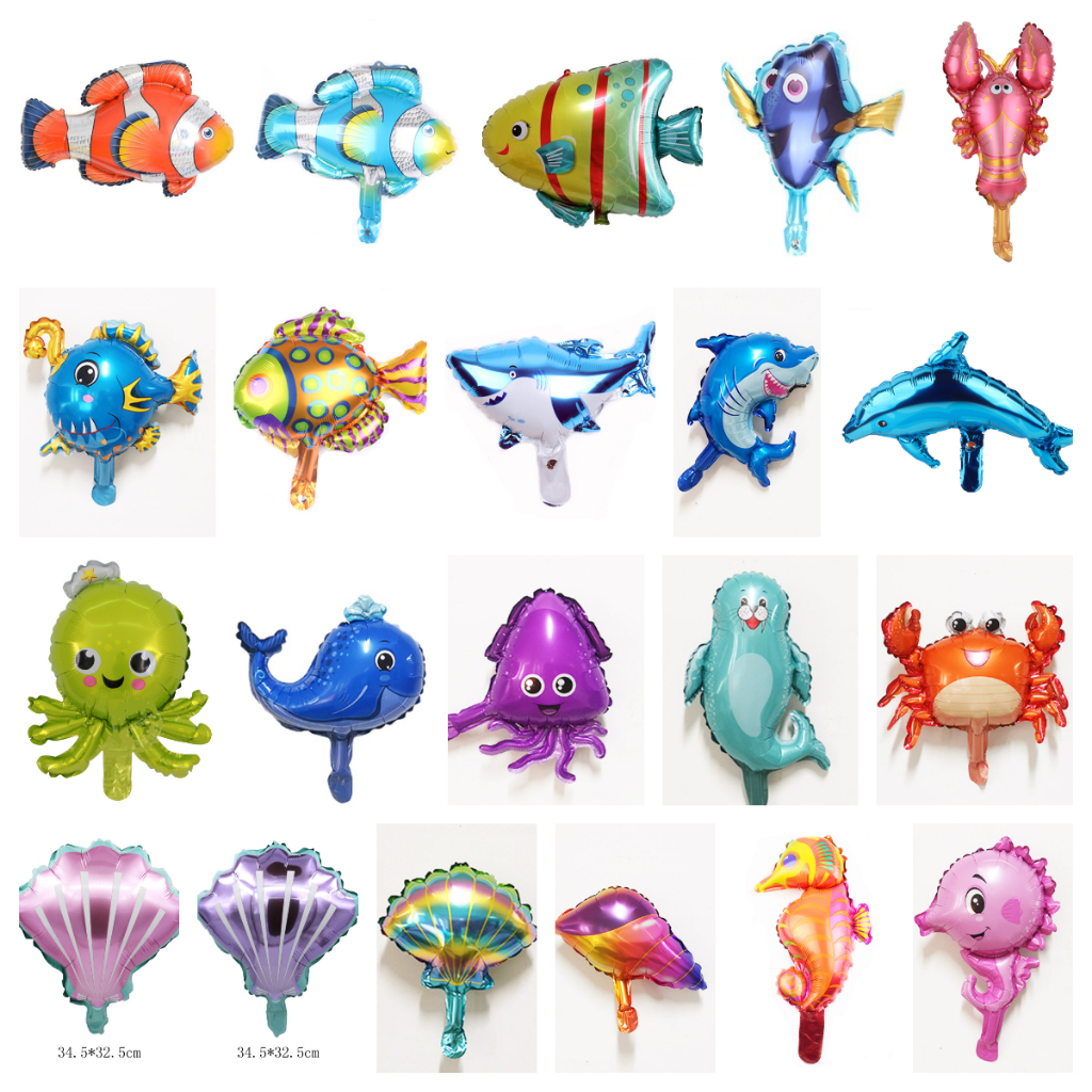 [Ready Stock] Mini Animal Sea Creature Foil Balloon Dory Fish Octopus ...