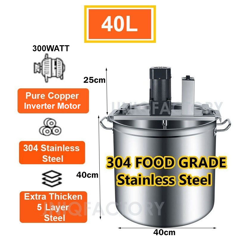 Automatic Sauce Sambal Paste Pes Stir Frying Pot Stirrer Auto Cooking Machine Mesin Pengacau Sos ...