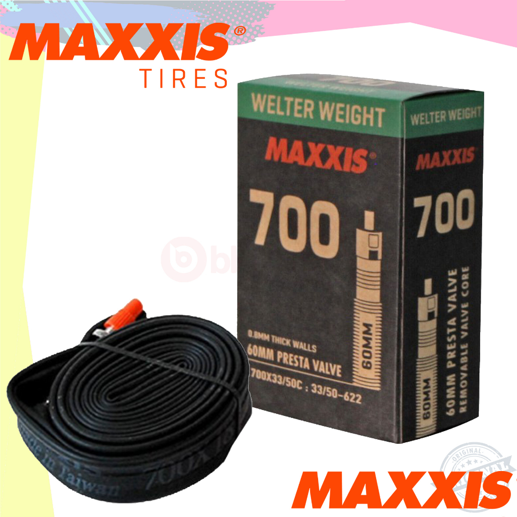 Maxxis Welterweight Tube 700 x 33-50 Presta Vavle bicycle tubes 60mm ...