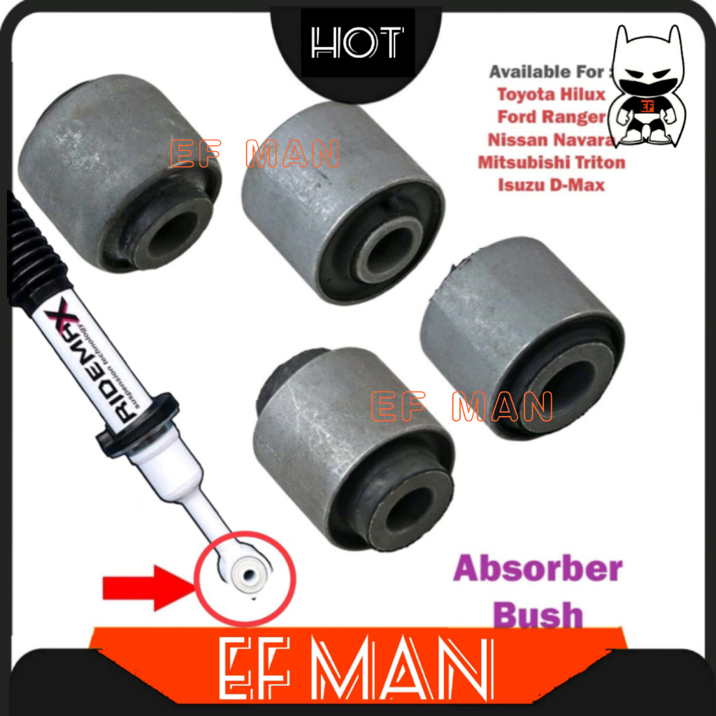 RIDEMAX ABSORBER FRONT LOWER BUSH IRON BESI HILUX VIGO REVO ROCCO ROGUE ...