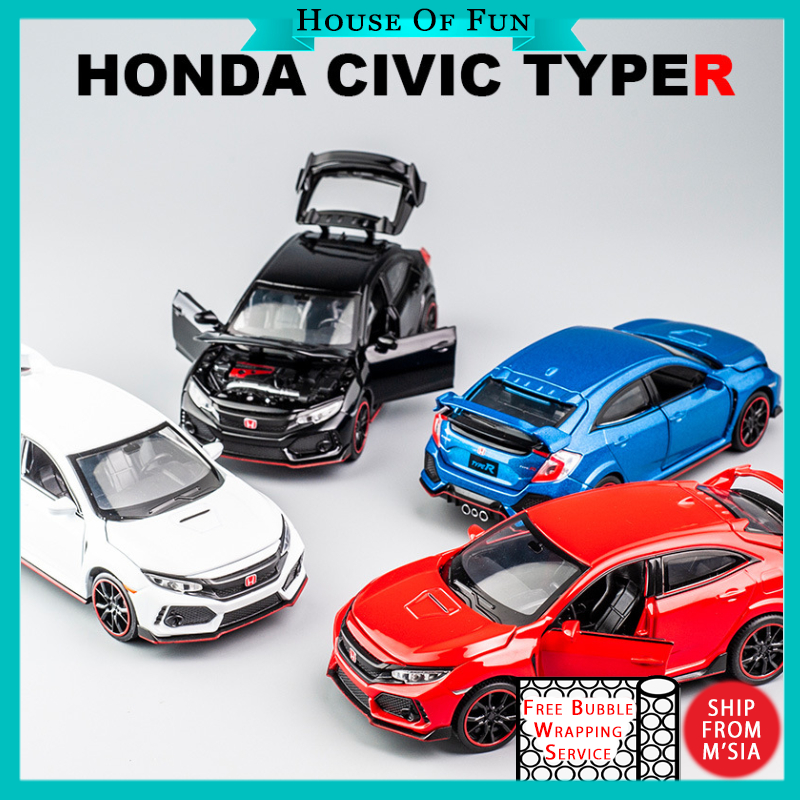 1:32 Merz Porsche Nissan GTR Honda Civic Type-R Alloy Diecast Model Car ...