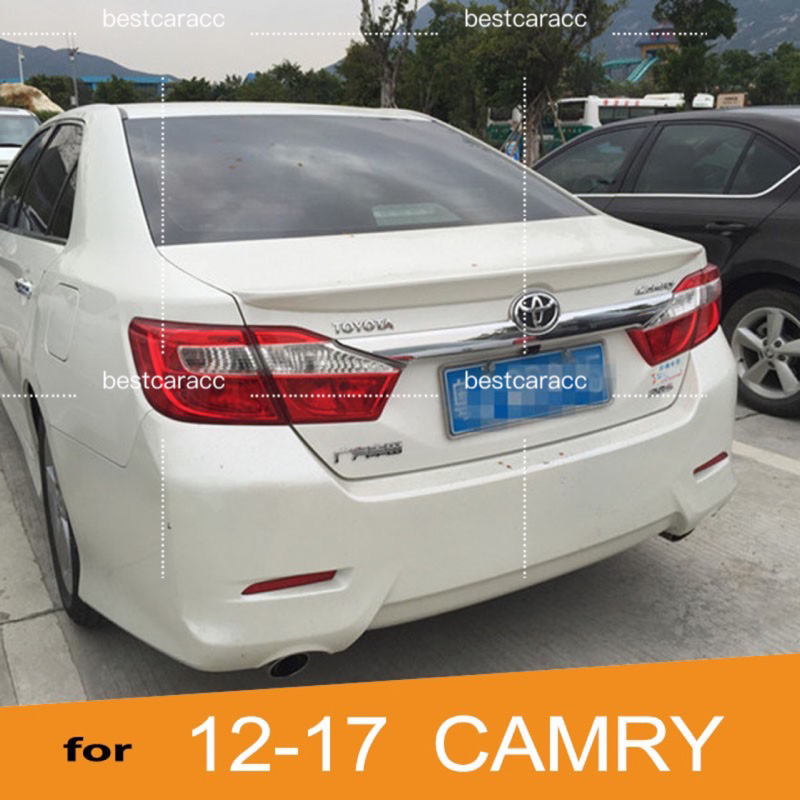 Camry 12-17 ABS Plastic Rear Trunk Wing Lip Spoiler for Toyota Camry ...
