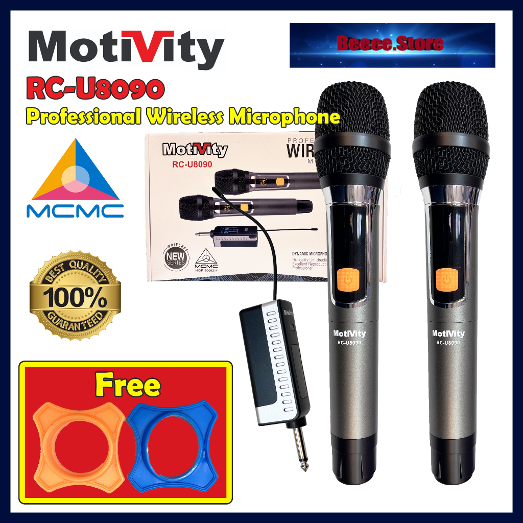 [READY STOCK] Motivity MCMC RC-U8090 Wireless Microphone Professional Wireless Microphone - Dual ...