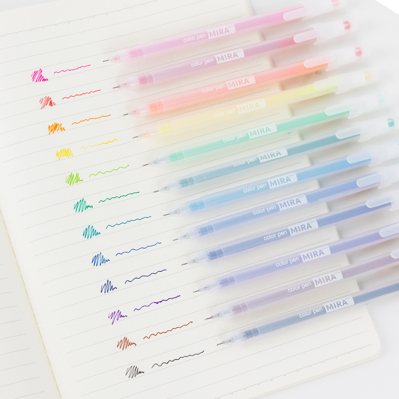 Muji Style Kawaii Multi Color Gel Pen 1pcs | Shopee Malaysia