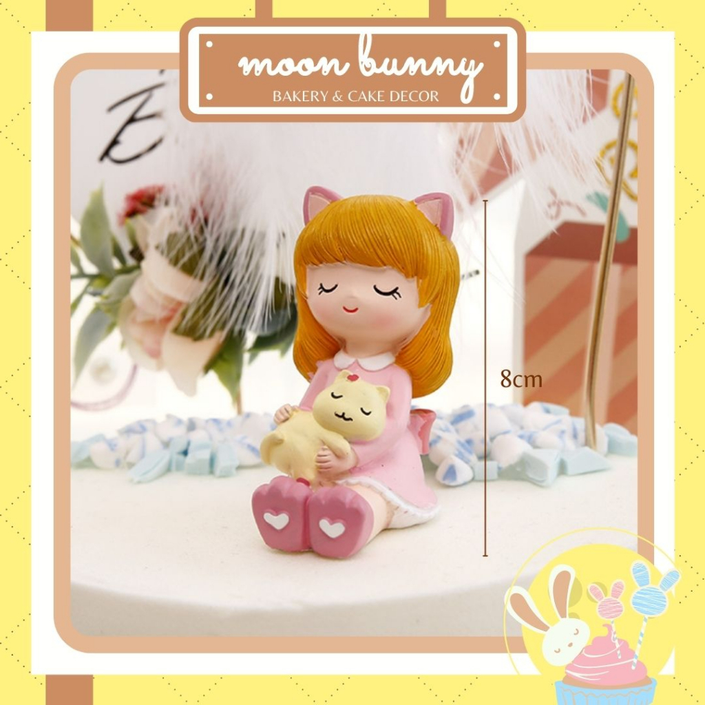 Cat Cake Topper Cat Balloon Happy Birthday Party Decoration Set Banner ...