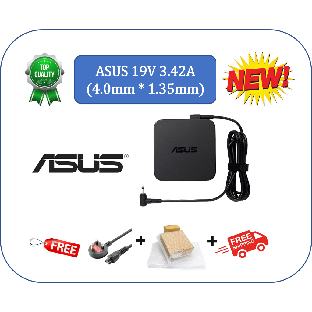 ORIGINAL!!! ASUS 19V 3.42A (4.0mm*1.35mm) For A456 A556U K401U Q302 X453 X556 Laptop Adapter ...