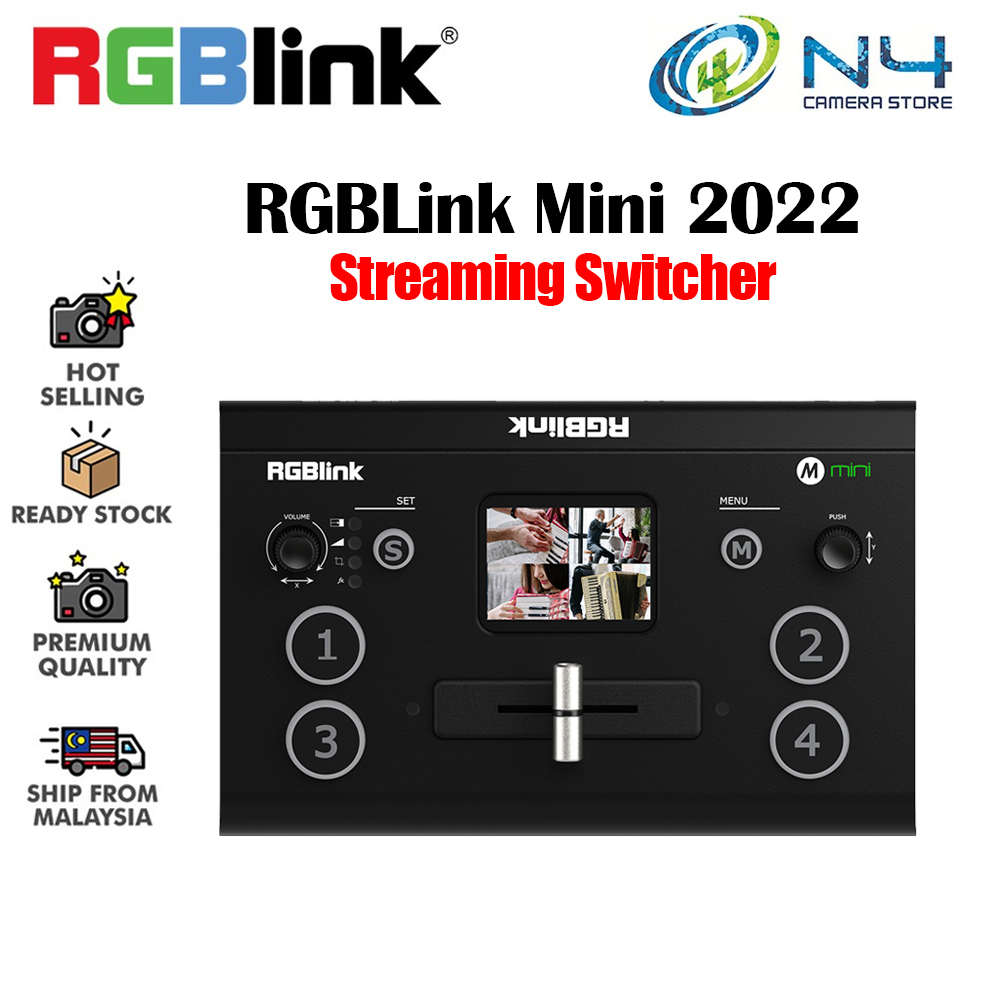 RGBlink mini 2022 Streaming Switcher with Preview Monitor Live Stream ...