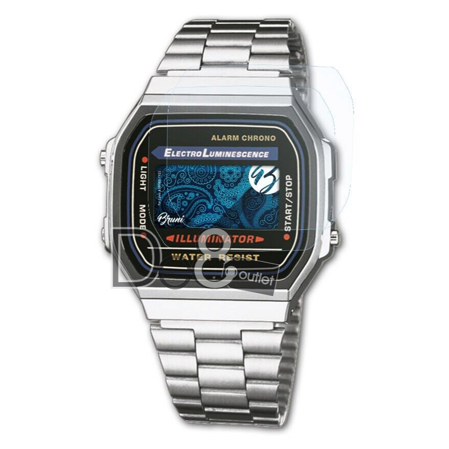 Casio A168WA Watch Screen Protector 2Pcs Set - [READY STOCK] -(Bukan ...
