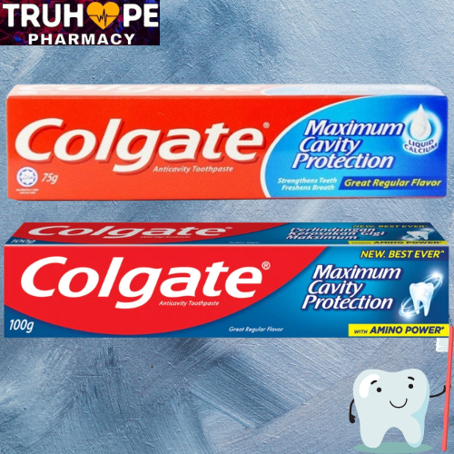 COLGATE MAXIMUM CAVITY PROTECTION ANTI CAVITY GREAT REGULAR FLAVOUR ...