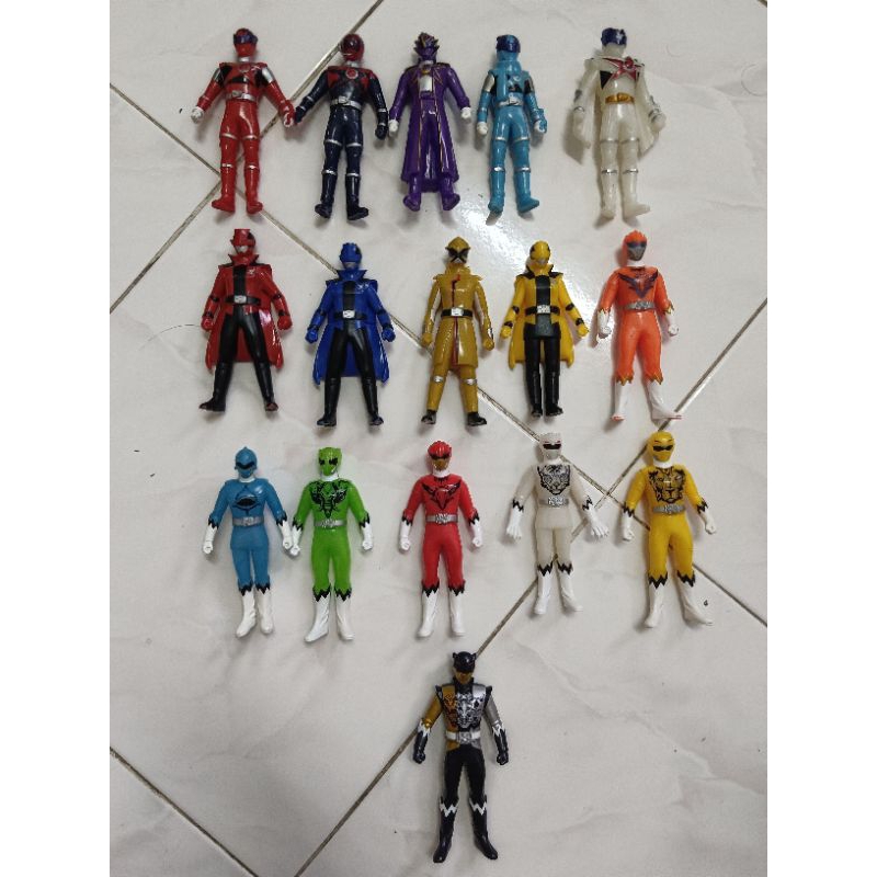 SOFUBI SUPER SENTAI/POWER RANGERS 4 INCI SET | Shopee Malaysia