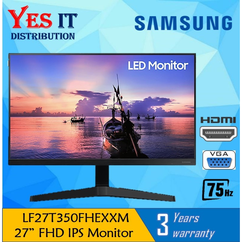 Samsung 27" Flat T35 Series IPS 75Hz 5ms AMD FREESYNC FHD Monitor ...