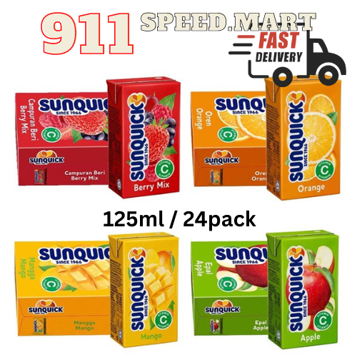 [911] Sunquick Fruit Drinks 125ml x 24pack (Carton) | Shopee Malaysia