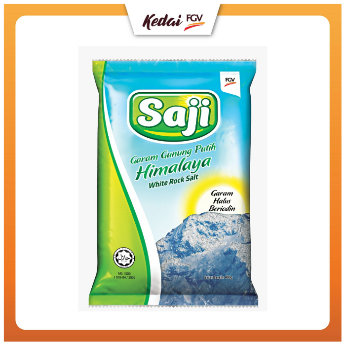SAJI Garam Gunung Putih Himalaya / Saji White Rock Salt (400g) | Shopee ...