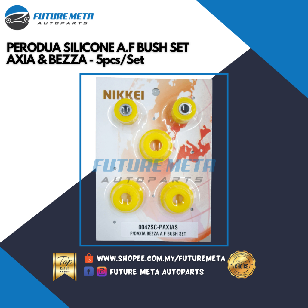 🔥 PERODUA Silicone A.F Bush Set - Axia & Bezza 🔥 *5pcs/Set* | Shopee ...