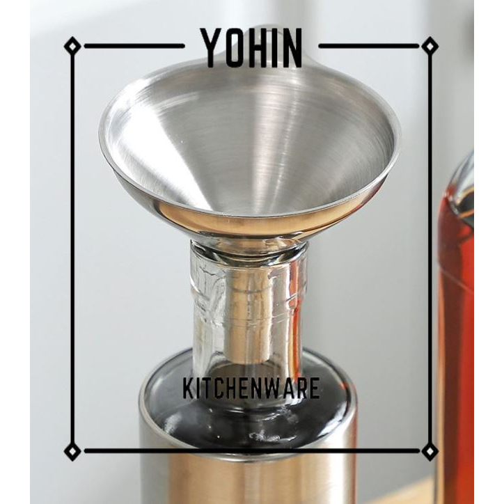YOHIN 3 in 1 Stainless Steel Funnel Set/ Corong/ 不锈钢小口径漏斗 | Shopee Malaysia