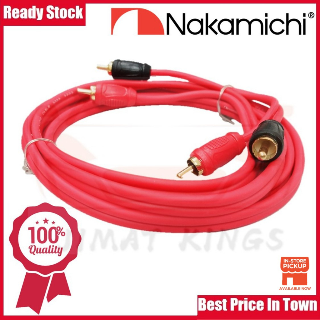 Nakamichi RCA Cable Car Audio System Home Audio Amplifier Braided ...