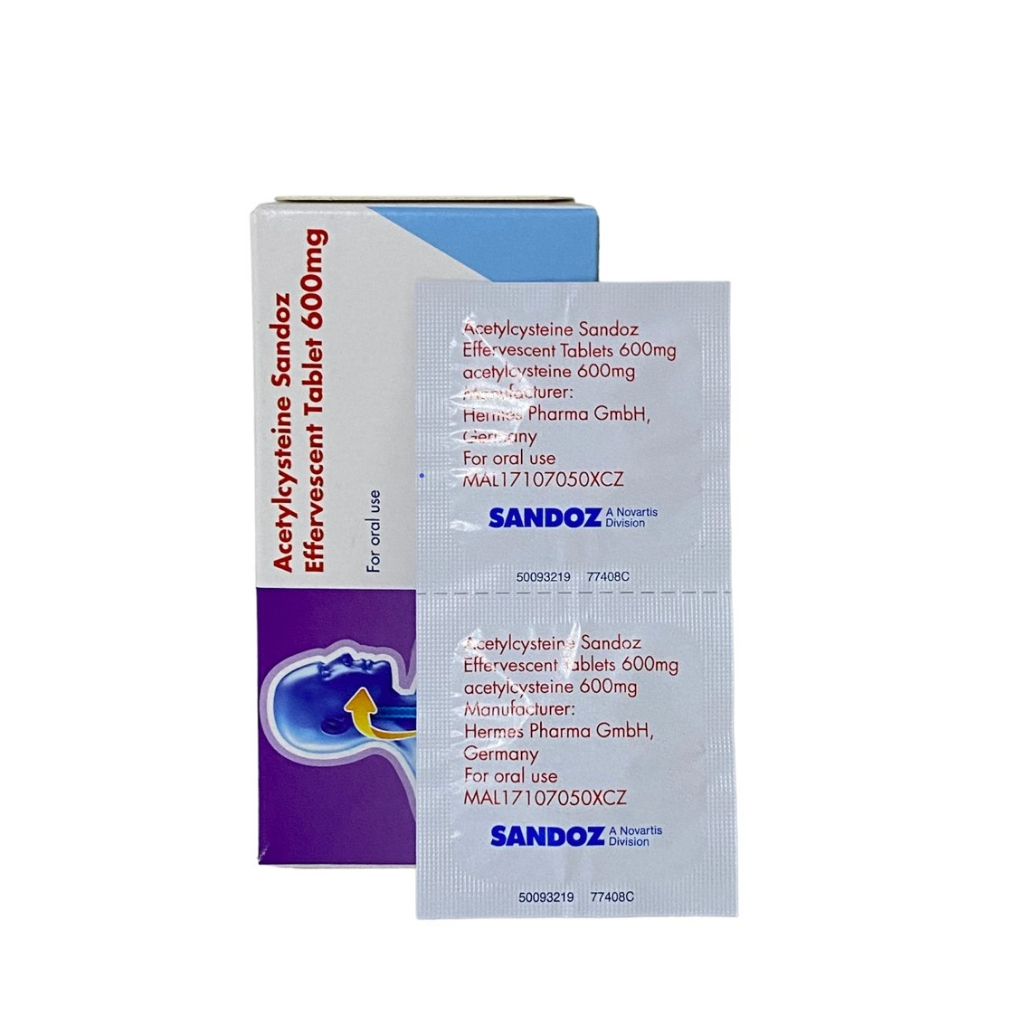 SANDOZ Acetylcysteine 600mg Effervescent Tab 2s/stp | Shopee Malaysia