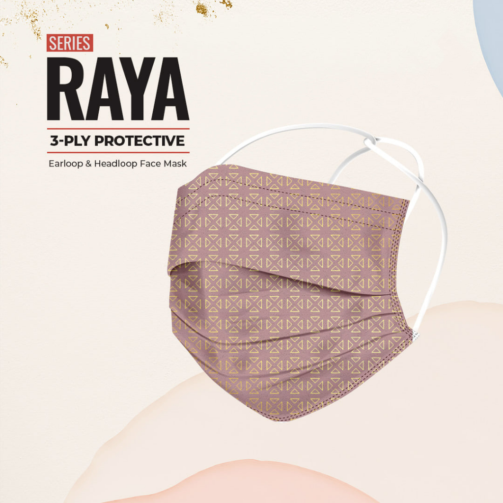 Original SimplyK - 4Ply Protection Raya Face Mask (50 Pcs) | Shopee ...