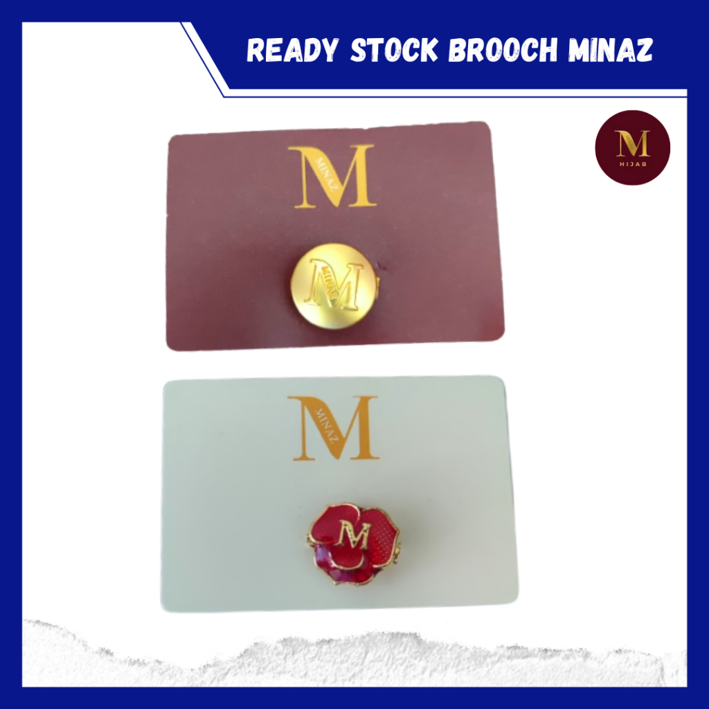 Brooch Minaz Hijab Metal Plastic Pin | Shopee Malaysia