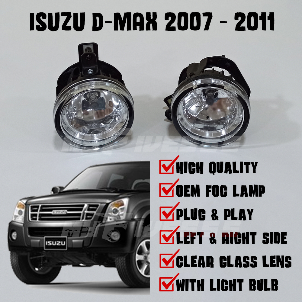 Isuzu D-Max 2007 2008 2009 2010 2011 2 pcs Oem Fog Lamp Dmax D-Max Spot ...