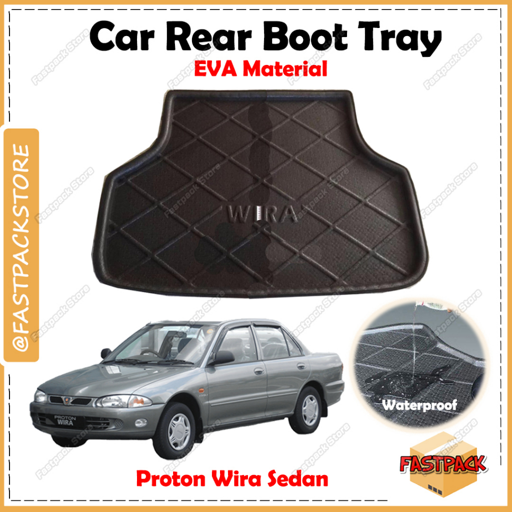 For Proton Wira Sedan EVA Copolymer EVA Boot Tray Luggage Cargo ...