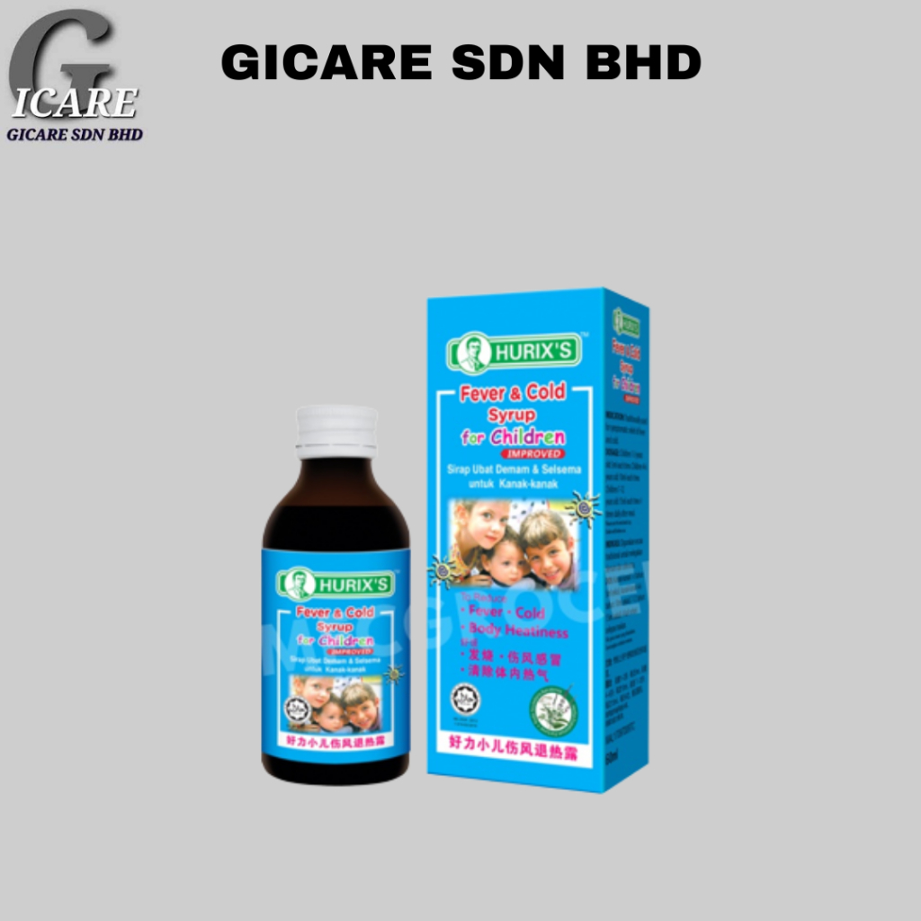 HURIX'S FEVER&COLD SYRUP CHILD IMPROVED 60ML | Shopee Malaysia