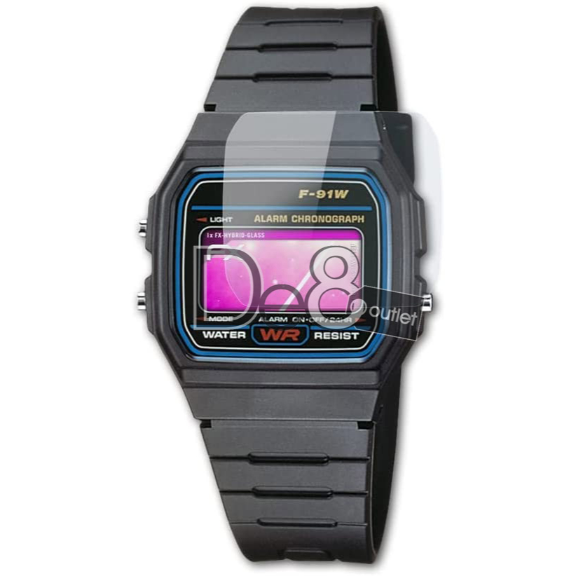 (Bukan Jam) 2pcs Casio F-91W Watch Screen Protecto (Not Tempered Glass ...