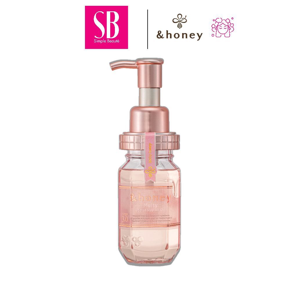 &Honey Melty Moist Repair Hair Oil (100ml) | Shopee Malaysia