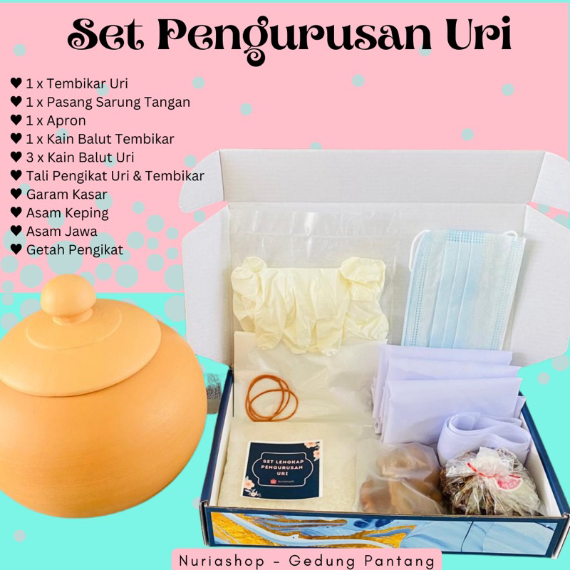 Set Pengurusan Uri dengan tembikar/Set Pengurusan Uri Lengkap/Uri ...