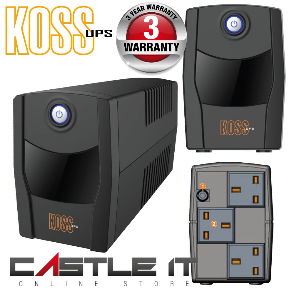 Koss MINNION M-1000 1000VA M1000 UPS Backup Battery Uninterruptible ...