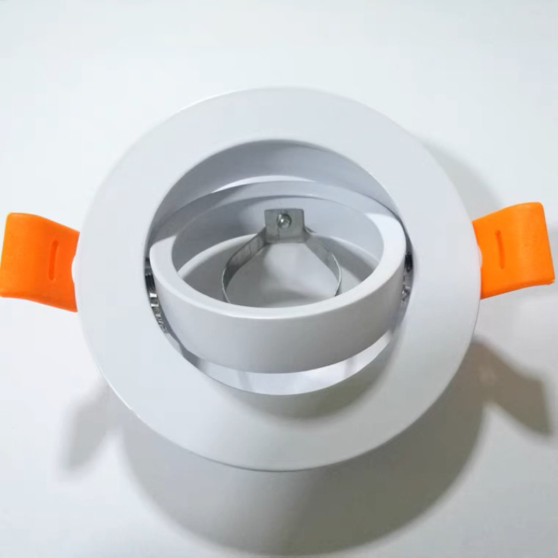 Cast Aluminum Eyeball Ceiling Spotlight Casing, GU10, White Finished ...