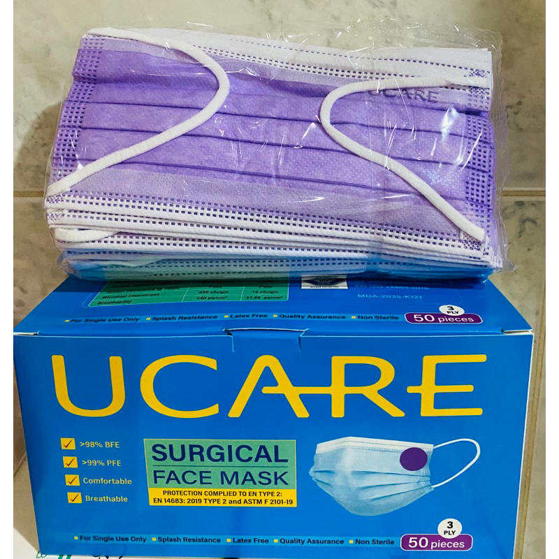 Ucare 4ply kids & Adults 3ply / 4ply surgical face mask BFE>98% PFE99 ...