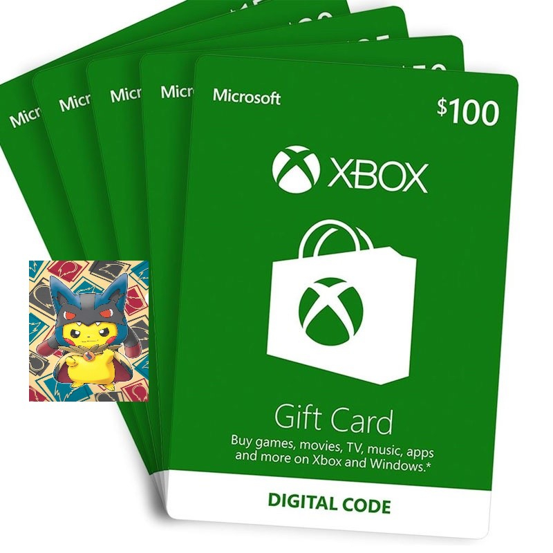 Xbox Gift Card 5 | 10 | 15 | 20 | 25 | 30 | 50 | 100 USD Microsoft US ...